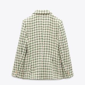 Zara | Jackets & Coats | Zara Double Breasted Textured Weave Jacket ...